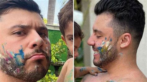 Murilo Huff faz a alegria de seu filho Marília Mendonça e se