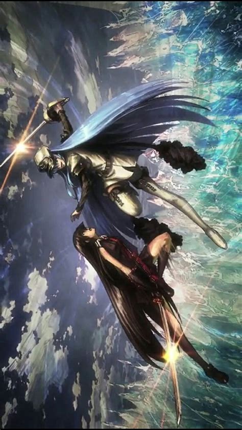 Anime Characters Flying Through The Air