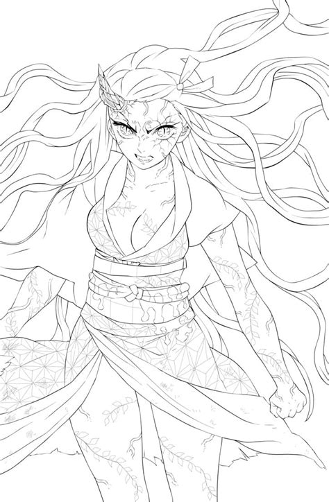 Coloriage Nezuko Demon Slayer