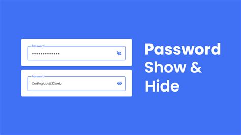 Show Hide Password In HTML CSS JavaScript