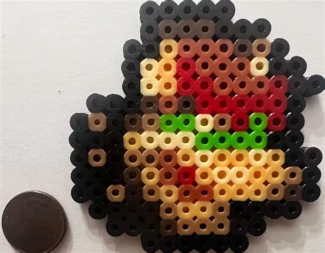 Bowser Bead Sprite Perler Artkal Pixel Art Retro Super Mario Smash Bros