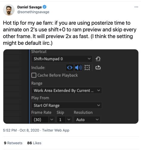 Get Faster Previews With Shortcuts After Effects Tip