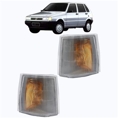 Par de Lanternas Dianteiras Pisca Fiat Uno Prêmio Fiorino 1991 Á 2003