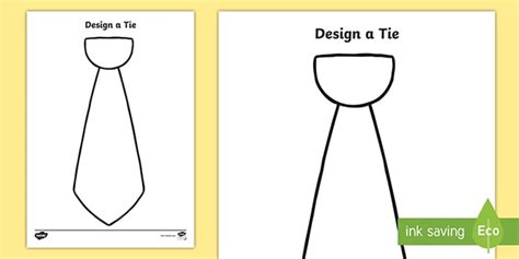 ks1 design a tie activity template teacher made