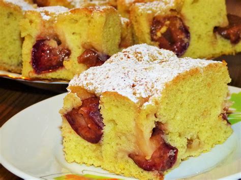 Ciasto ucierane ze śliwkami przepis PrzyslijPrzepis pl
