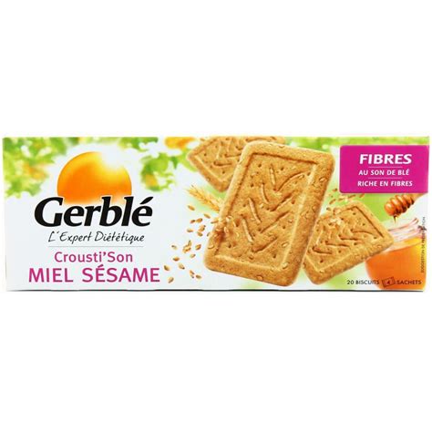 Gerble Biscuits Crousti Son Miel Sesame 200G DRH MARKET Sarl