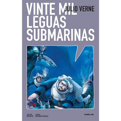 Vinte Mil Leguas Submarinas Colecao Farol Hq Submarino