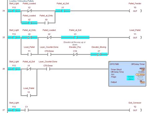 plc programming example palletizer acc automation