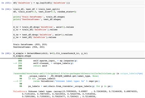 python selectkbest valueerror after log transformation of target hot sex picture