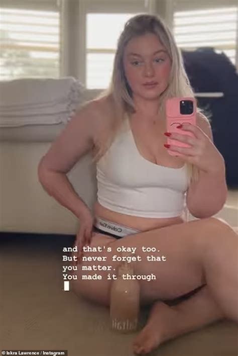 Iskra Lawrence Flaunts Her VERY Peachy Posterior In A Revealing Three