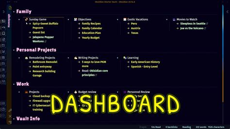 How To Create A Wikipedia Like Dashboard In Obsidian Youtube