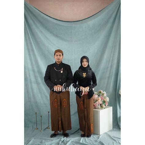 Jual Set Baju Prewed Adat Jawa Solo Nuansa Hitam Shopee Indonesia