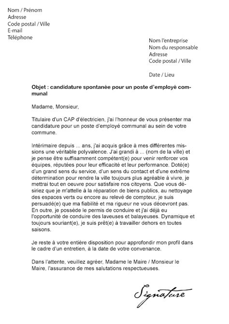 Lettre De Motivation Stage Espace Vert Mairie Laboite Cv Fr