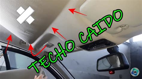 Reparación Techo caído del coche cielo del auto despegado YouTube