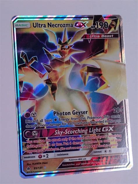 Mavin Pokémon TCG Ultra Necrozma GX Forbidden Light 95 131 Holo Ultra