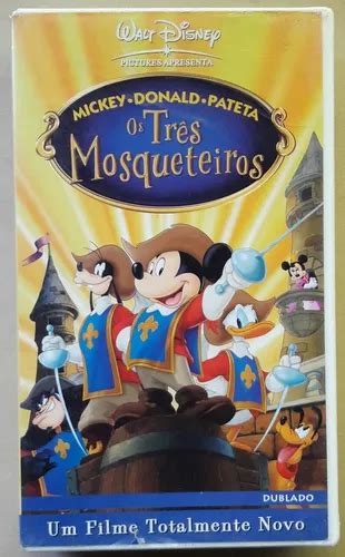 Fita Vhs Os Tr S Mosqueteiros Mickey Donald Pateta Disney Venda Em