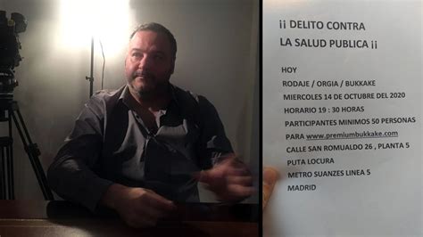 Multan Al Productor Porno Torbe” Por Organizar Un Bukake” Con 50 Personas En Madrid