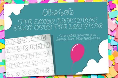 Free Bubble Letter Fonts For Bubbly Designs Graphic Pie