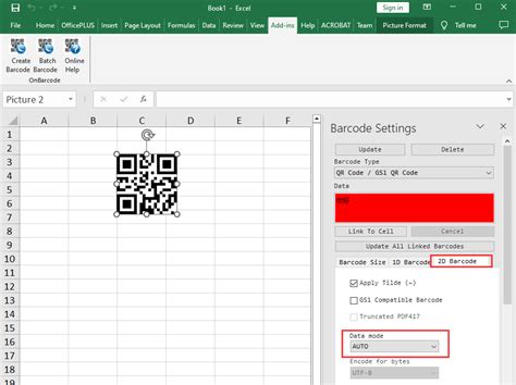How To Create Barcodes With Unicode Text In Microsoft Office Excel File