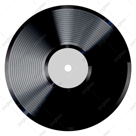 Ilustración De Vector De Disco De Vinilo PNG Fotorrealista Aislado