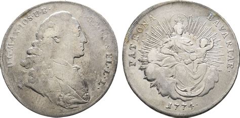Bayern 1 2 Madonnentaler 1774 München Maximilian III Joseph 1745 1777