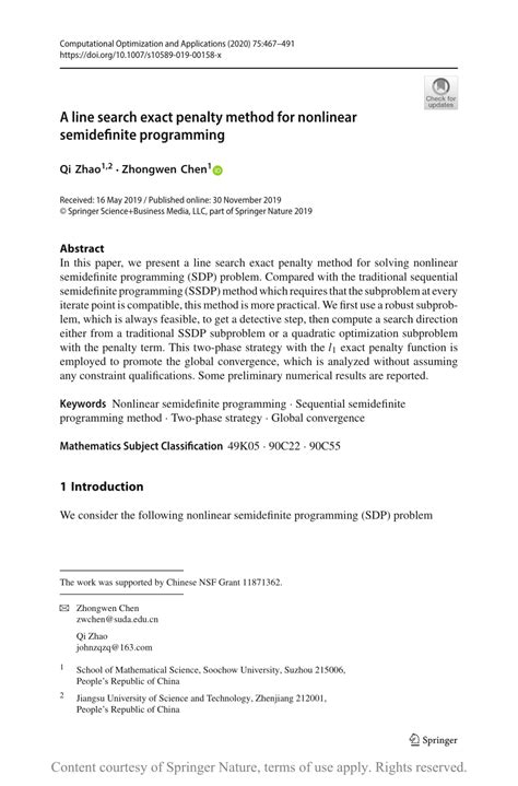 a line search exact penalty method for nonlinear semidefinite programming