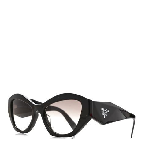 PRADA Acetate Symbole Sunglasses SPR 07Y Black 1265782 FASHIONPHILE