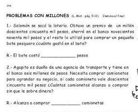 problemas con millones los demás ya los conteste pero se me complicaron