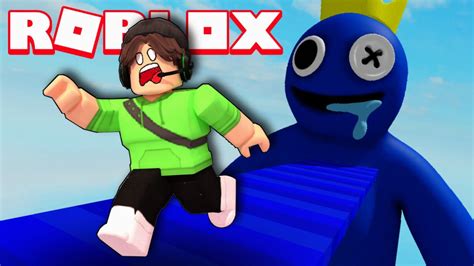 Escape do Bicho Azul Babão Roblox Escape Rainbow Friends Obby