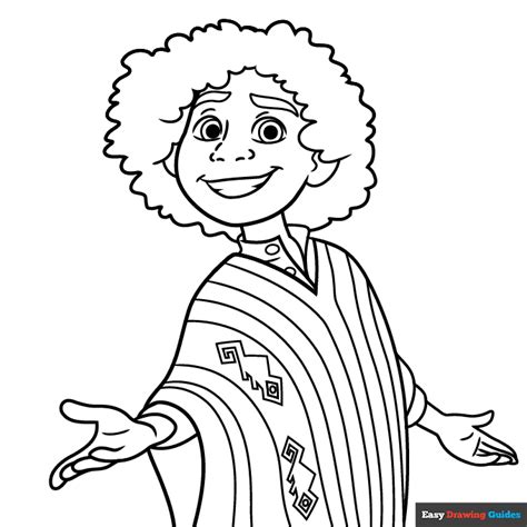 Camilo From Encanto Coloring Page Easy Drawing Guides