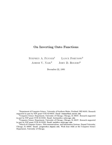 pdf inverting onto functions