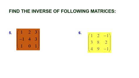 inverse matrix problems youtube