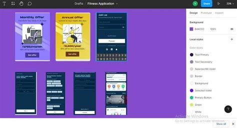 Build Fitness App UI Screens Using Figma Freelancer