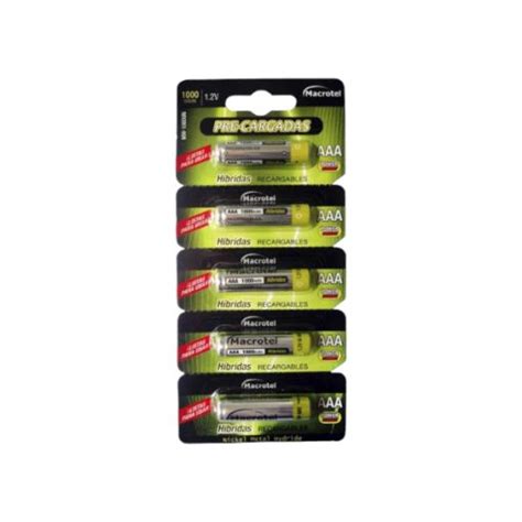 Pila Recargable Hibrida AAA 1000MAH Macrotel Weitzler