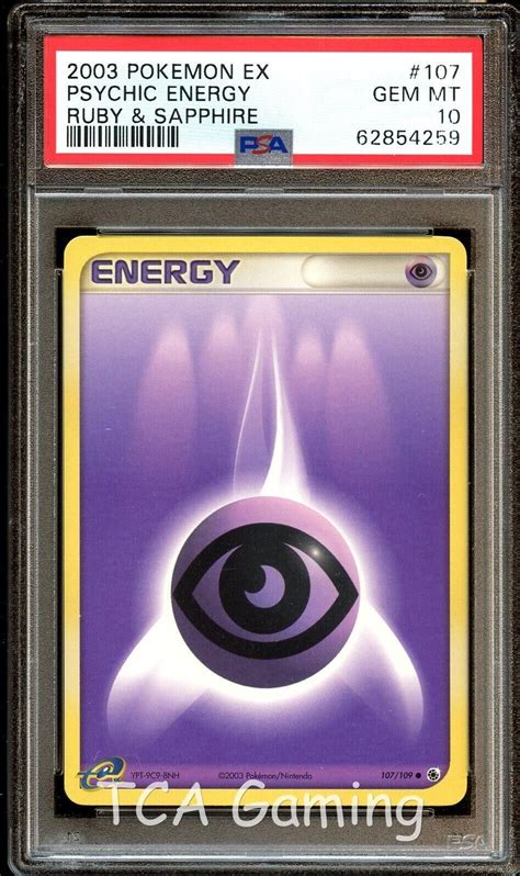 Psychic Energy 2003 EX Ruby Sapphire 107 109 Base PSA 10 Price