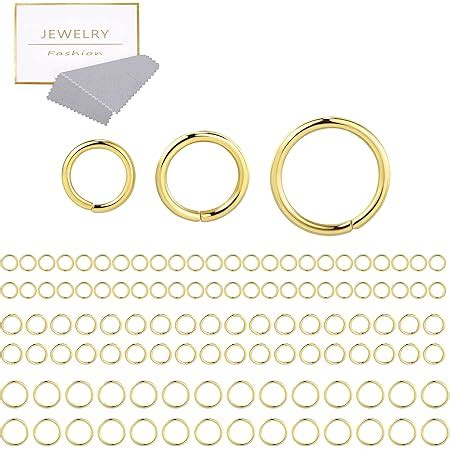 Gold Rings For Jewelry Making 60Pcs 925 Sterling Silver 14K Real