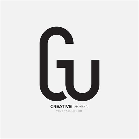 Premium Vector Letter Gw Or Wg Creative Abstract Unique Shapes