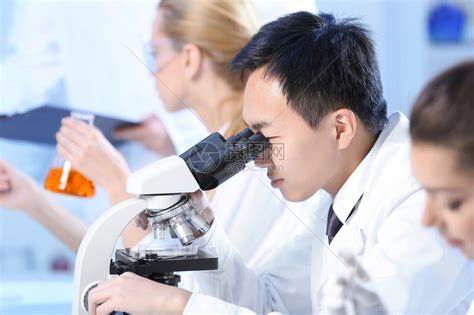 在实验室工作的年轻高清图片下载 正版图片507545279 摄图网