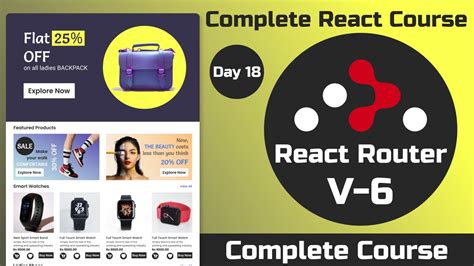 React Router Version 6 Complete Tutorial Complete React Course Day