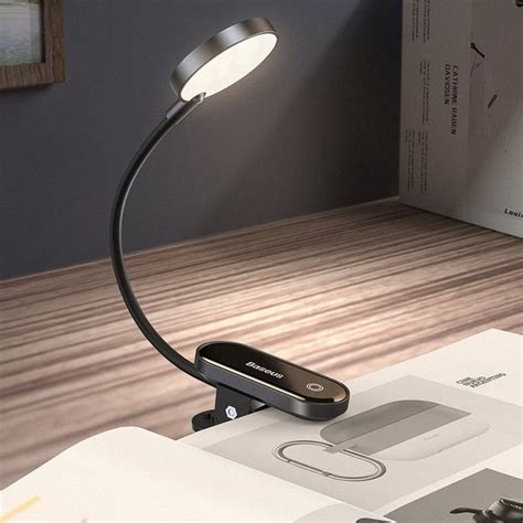 Baseus Mini Clip Lamp Lampka Nocna Biurkowa Na Klips Do Czytania