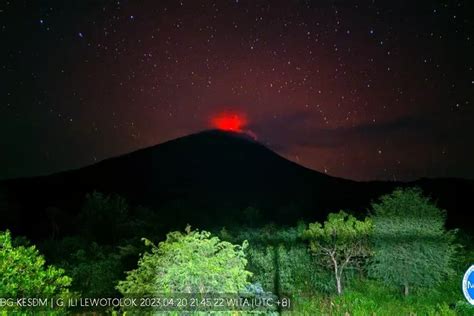 Erupsi Gunung Ile Lewotolok Di Lembata Ntt Masih Terus Terjadi
