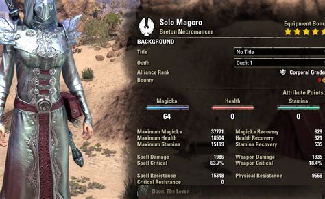 Solo Magicka Necromancer Build Pve For Elder Scrolls Online Alcasthq