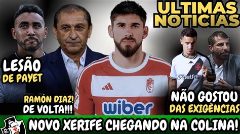 URGENTE ZAGUEIRO BRUNO MENDEZ NO VASCO RAMÓN DIAZ DE VOLTA