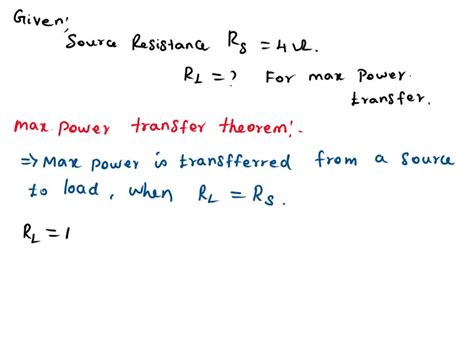 SOLVED Find The Value Of RL In Figure P5 117 For Maximum Power