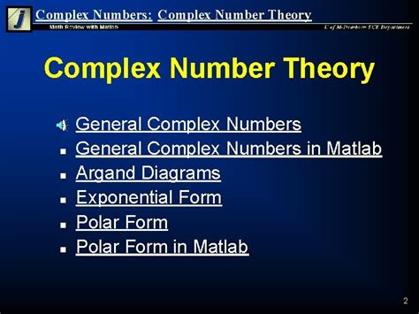 math review with matlab complex numbers complex number