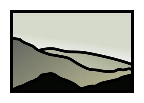 Ilustração em vetor premium de paisagem de montanha Vetor Premium