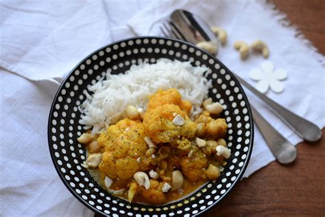 Curry de chou fleur et lait de coco Hum ça sent bon