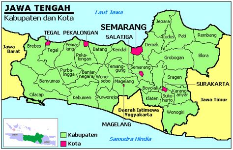 10 Kota Kabupaten Di Jawa Tengah Beserta Garis Lintang Dan Garis Bujurnya