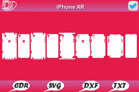 Apple IPhone XR Skin Template Vector VectorGi Digital Market