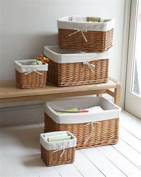 Ideas Para Decorar Con Cestas Espacio De Almacenaje